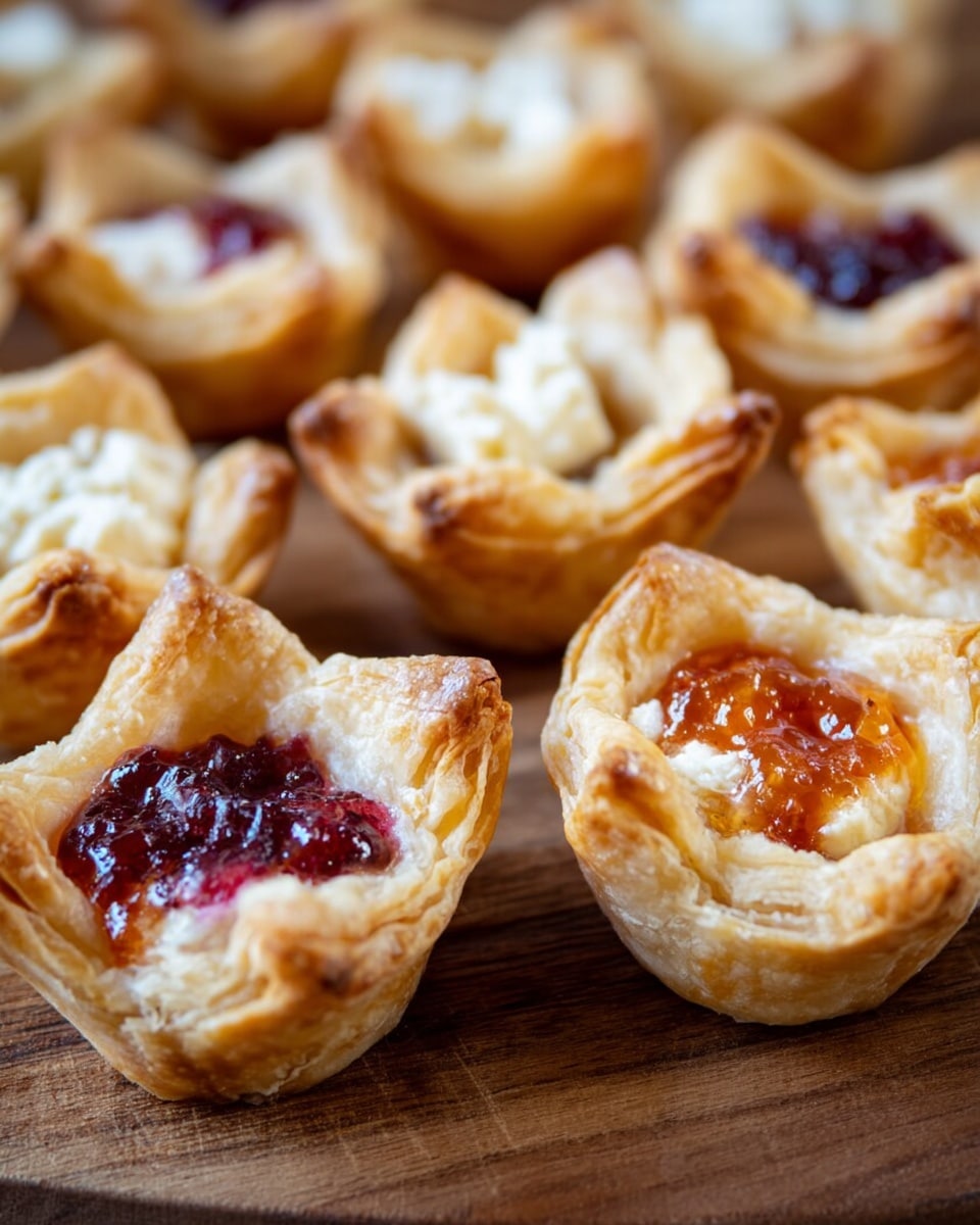 Puff Pastry Appetizers with Goat Cheese and Jam – Delicious & Easy