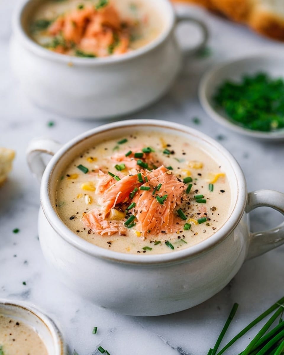 Seattle Smoked Salmon Chowder - Delicious & Cozy Seafood Soup