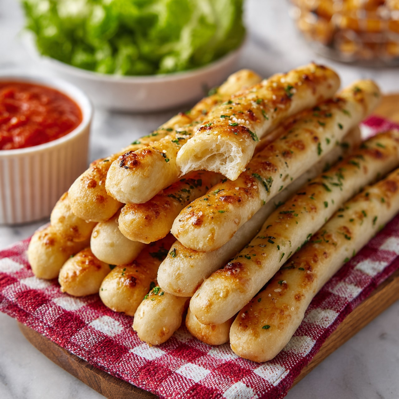 Homemade Soft Breadsticks: Irresistibly Fluffy & Buttery