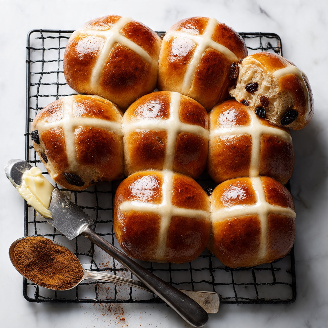 Hot Cross Buns: Warm, Spiced Homemade Easter Buns