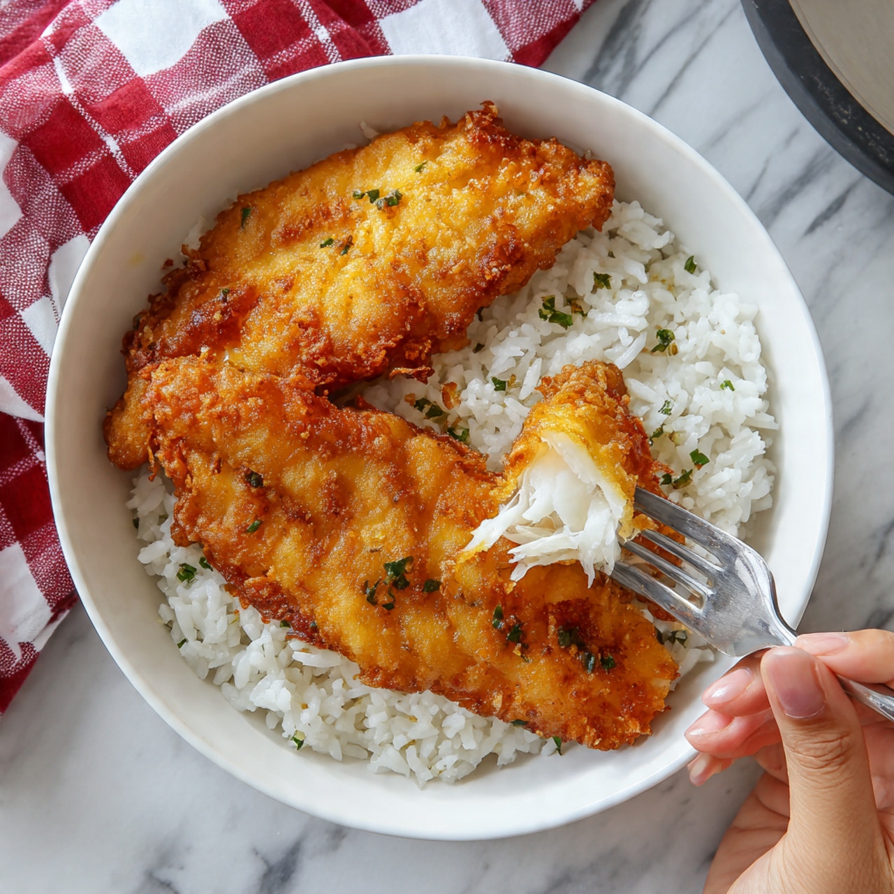 Pan Fried White Fish with Parmesan and Panko Breadcrumbs - Crispy & Easy